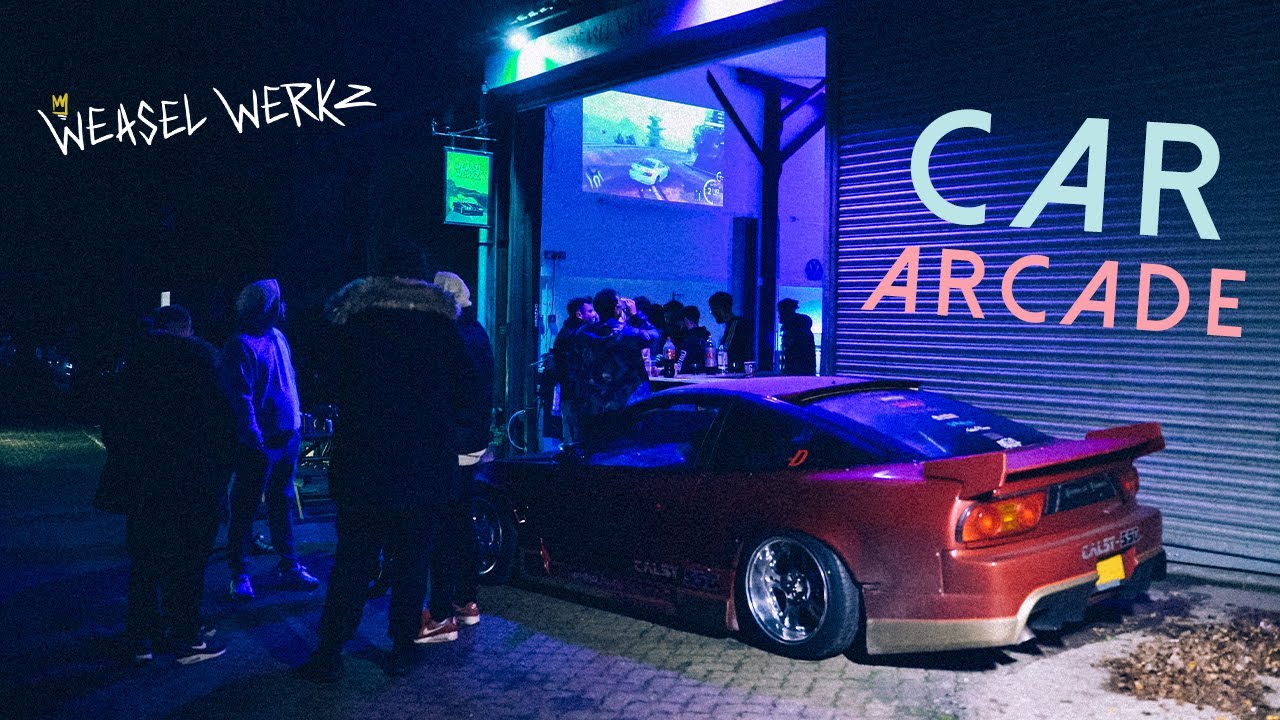 Gaming In Our Garage! | Arcade & Car Show - YouTube