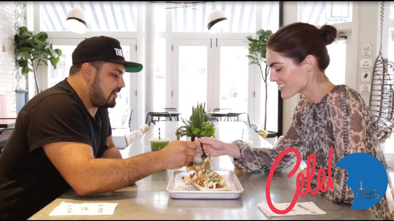 Hilary Rhoda at by CHLOE. | Off The Menu: Celeb Bites - YouTube