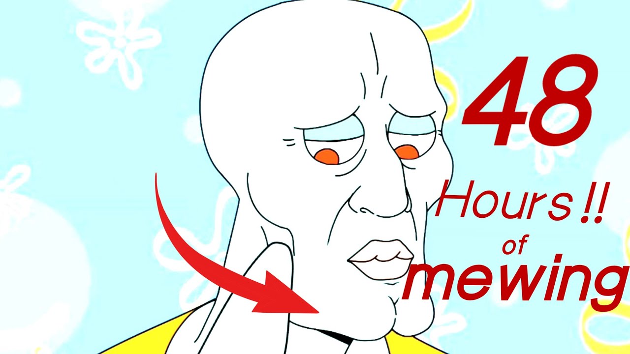 Swidward mewing 🤫 (lookmaxing) #mewing #animation #spongebob # ...