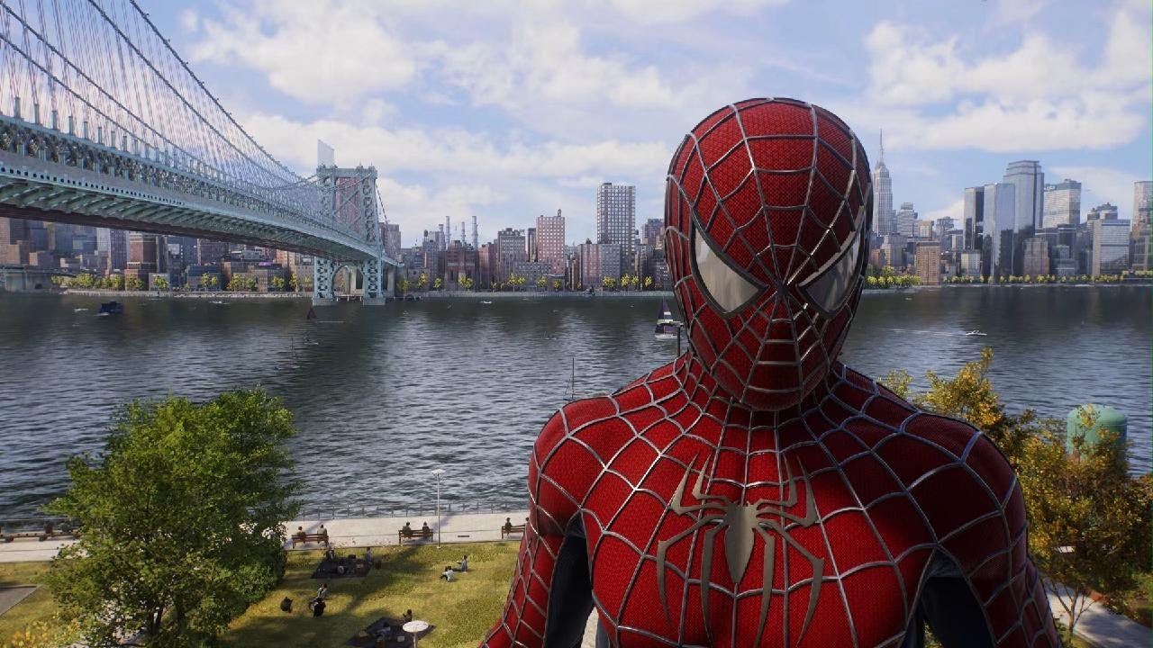 Tobey Maguire suit in Spider-Man 2 - YouTube