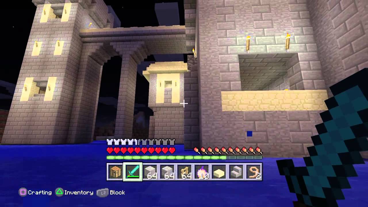 cool minecraft castle/fort built on survival ep.2 - YouTube
