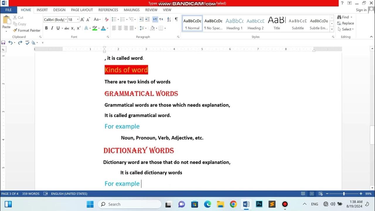 Full concept of Word - YouTube