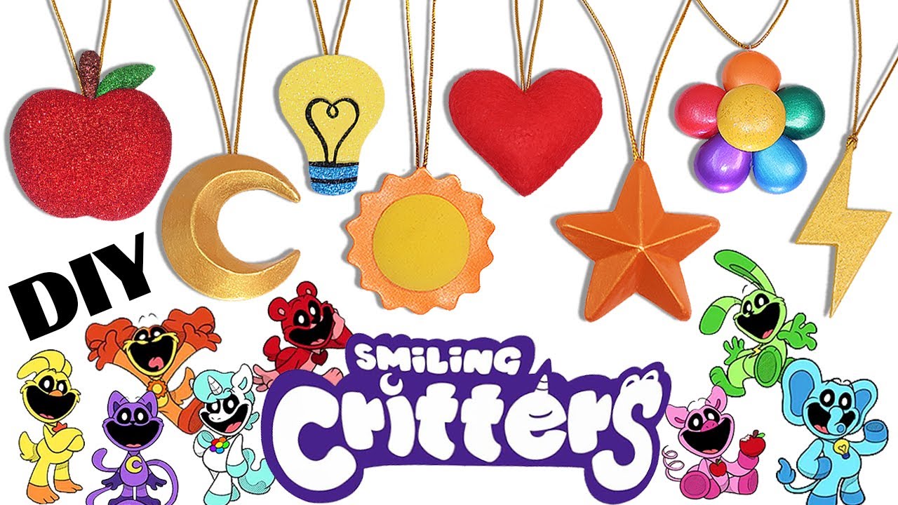 DIY: Te enseño cómo hacer los COLGANTES de los Smiling Critters de ...