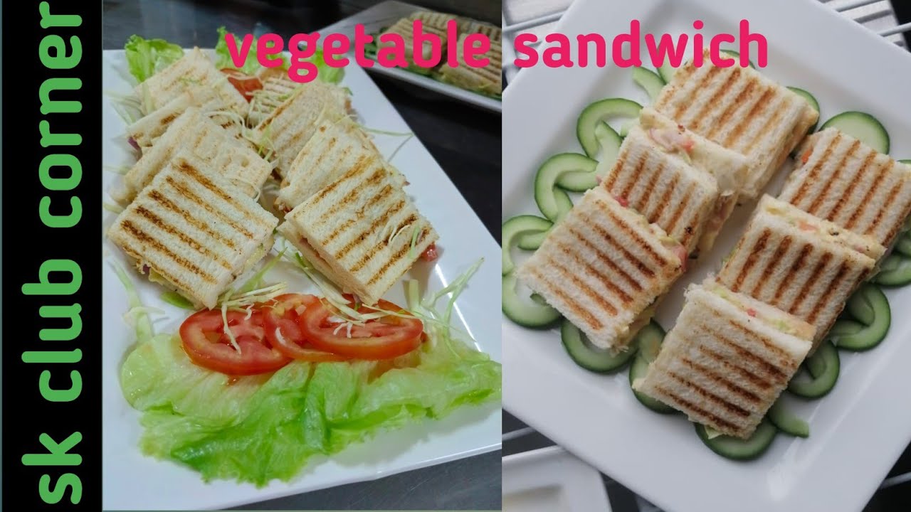 vegetable mayo sandwich|| vegetable sandwich|| cold sandwich|| sk club ...