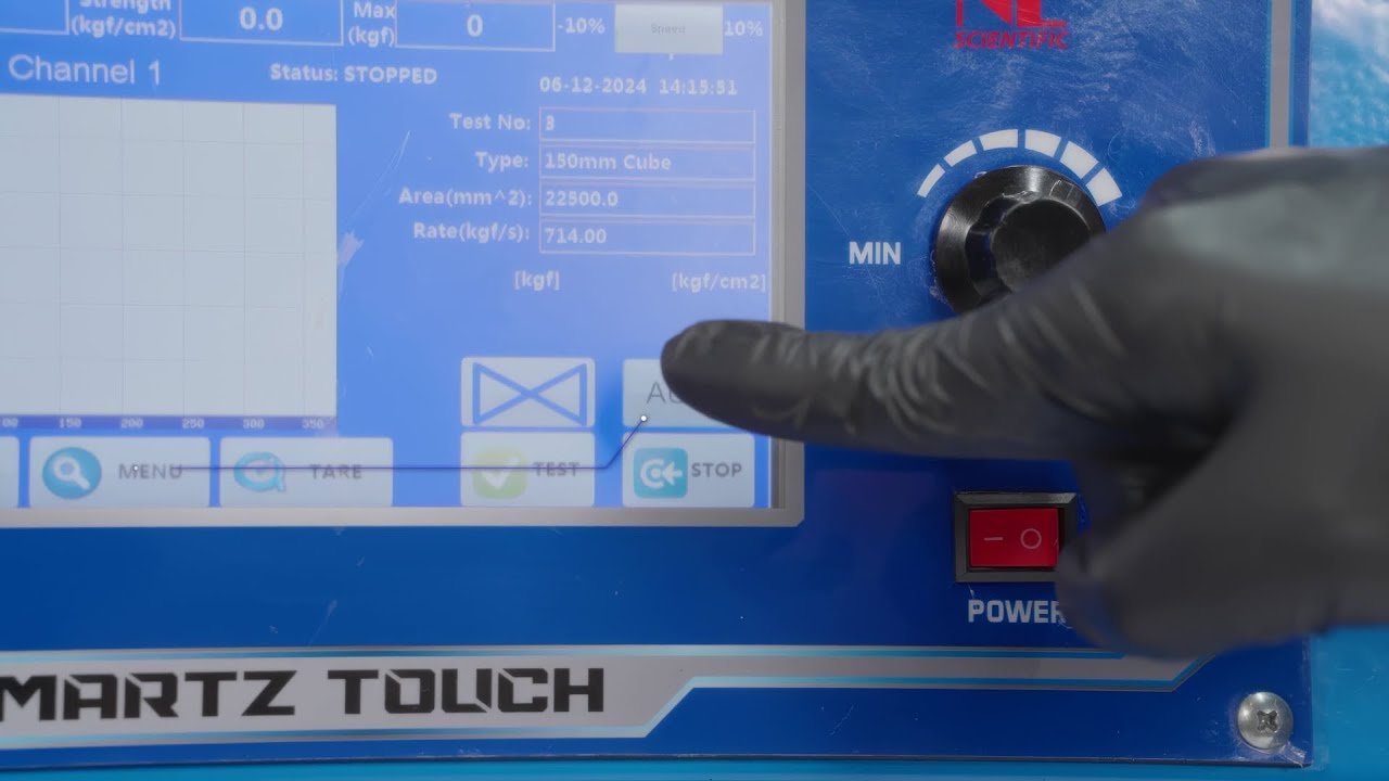 Automatic Touch Screen Compression Machine 2000kN - YouTube