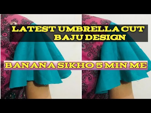 Baju ke design ( umbrella cut Baju) baju design cutting and stitching # ...