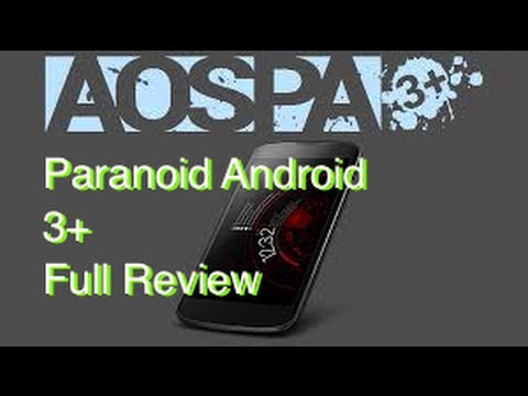 Paranoid Android 3 RC [FULL REVIEW] Samsung Galaxy Nexus - YouTube