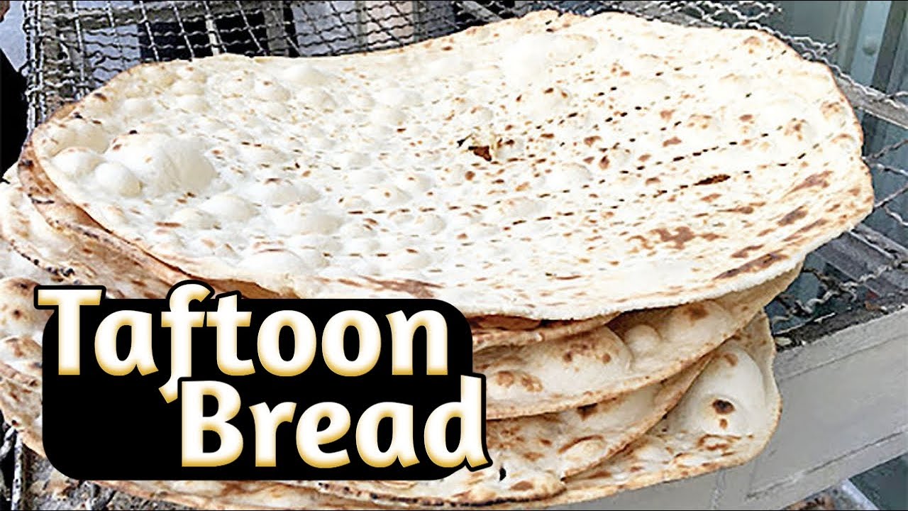 Baking Taftoon bread on a hot day in hamedan (Iran) - YouTube