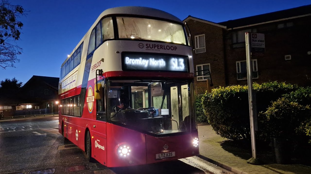 FRV | SUPERLOOP SL3 THAMESMEAD - BROMLEY NORTH (LTZ1135) LT135 - YouTube
