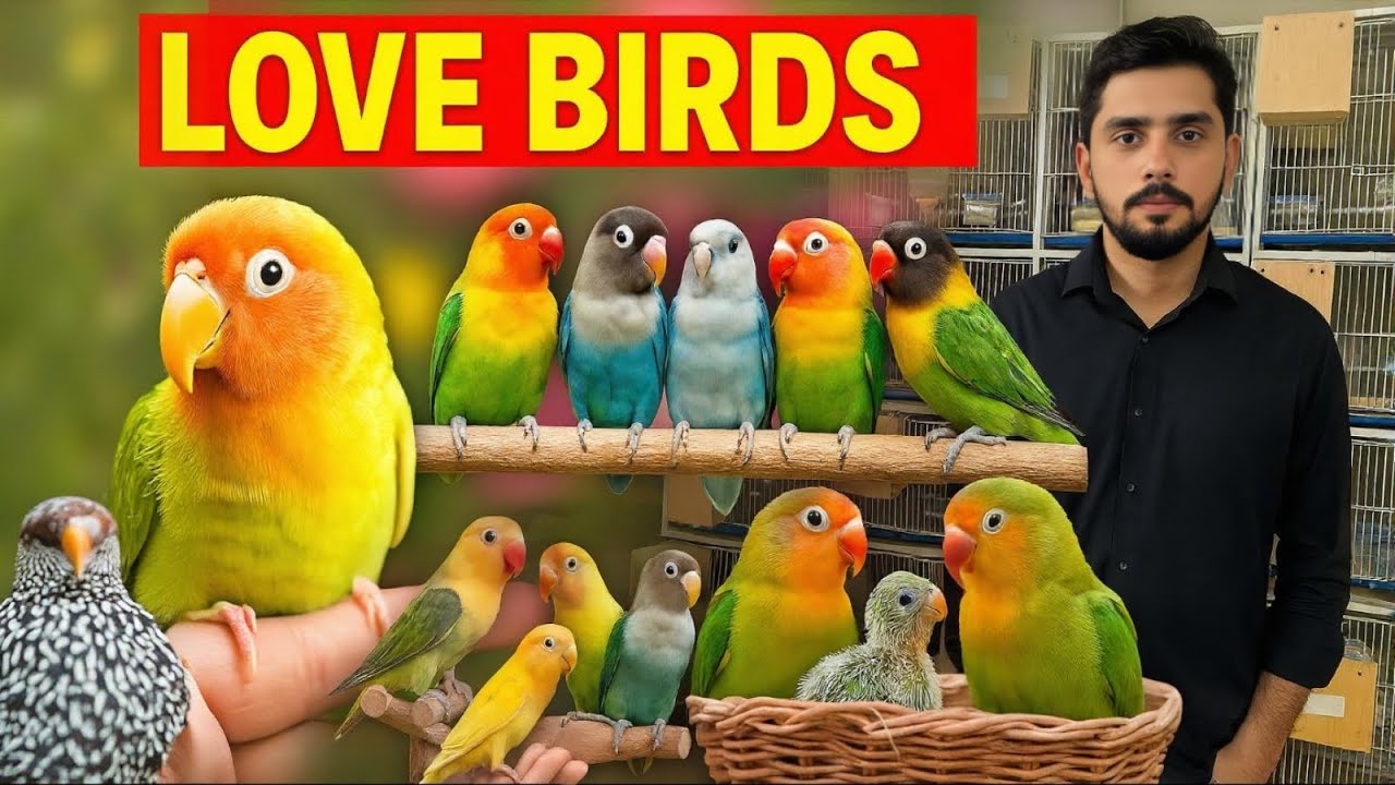 Lovebird Mutations – Rare Colors & Perfect Breeding Setup - YouTube
