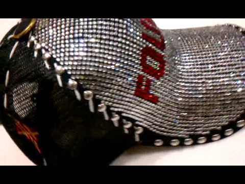 Four Forty One 4.41 swarovski "signature palace" hat black cap - YouTube