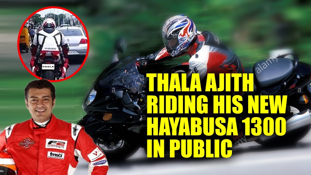 Thala Ajith Riding His New Hayabusa 1300 In Public ||THALA57|| AJITH ...