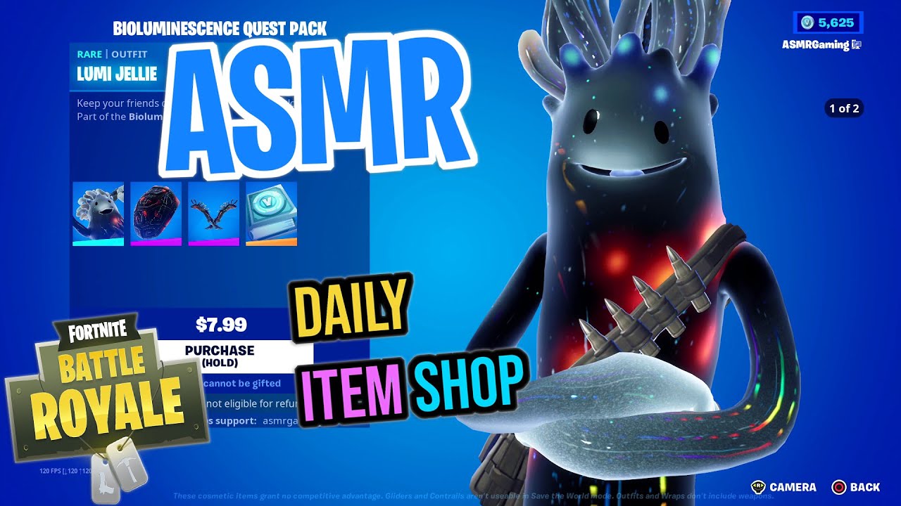 Asmr Fortnite New Lumi Jellie Skin Daily Item Shop ๐ฎ๐ง Relaxing Whispering ๐ด๐ค Youtube