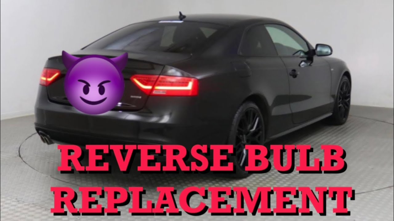 Audi A5 reverse light bulb replacement - YouTube