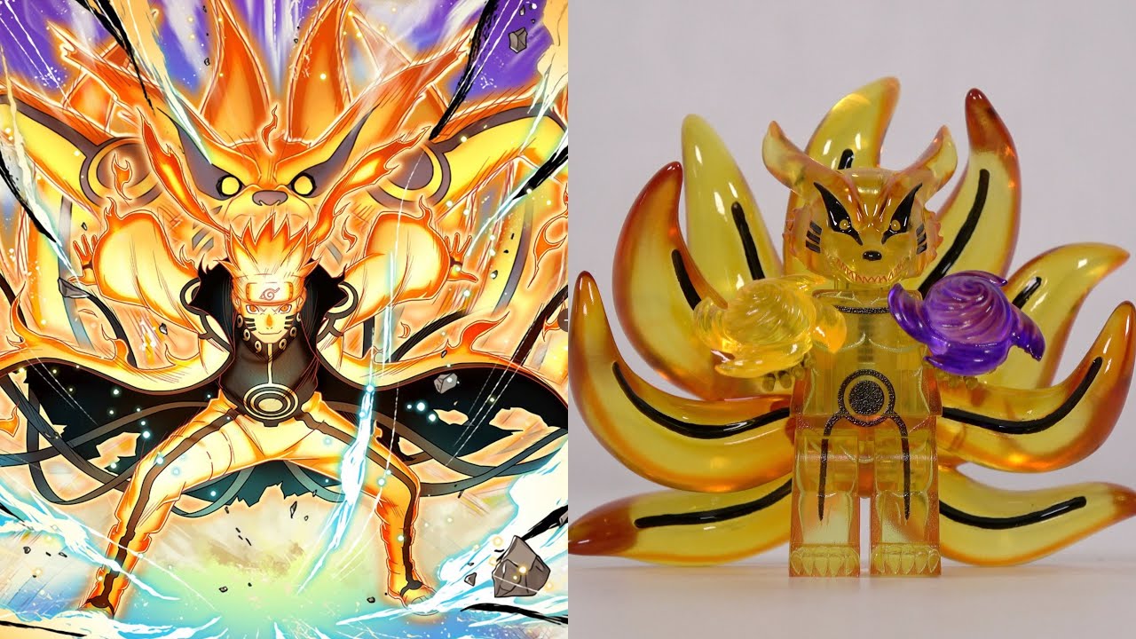 레고 나루토 구미 커스텀 피규어 까지 나오다니 (Lego naruto custom figure) - YouTube