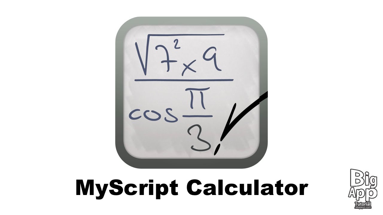 MyScript Calculator - oBig.com.br - YouTube