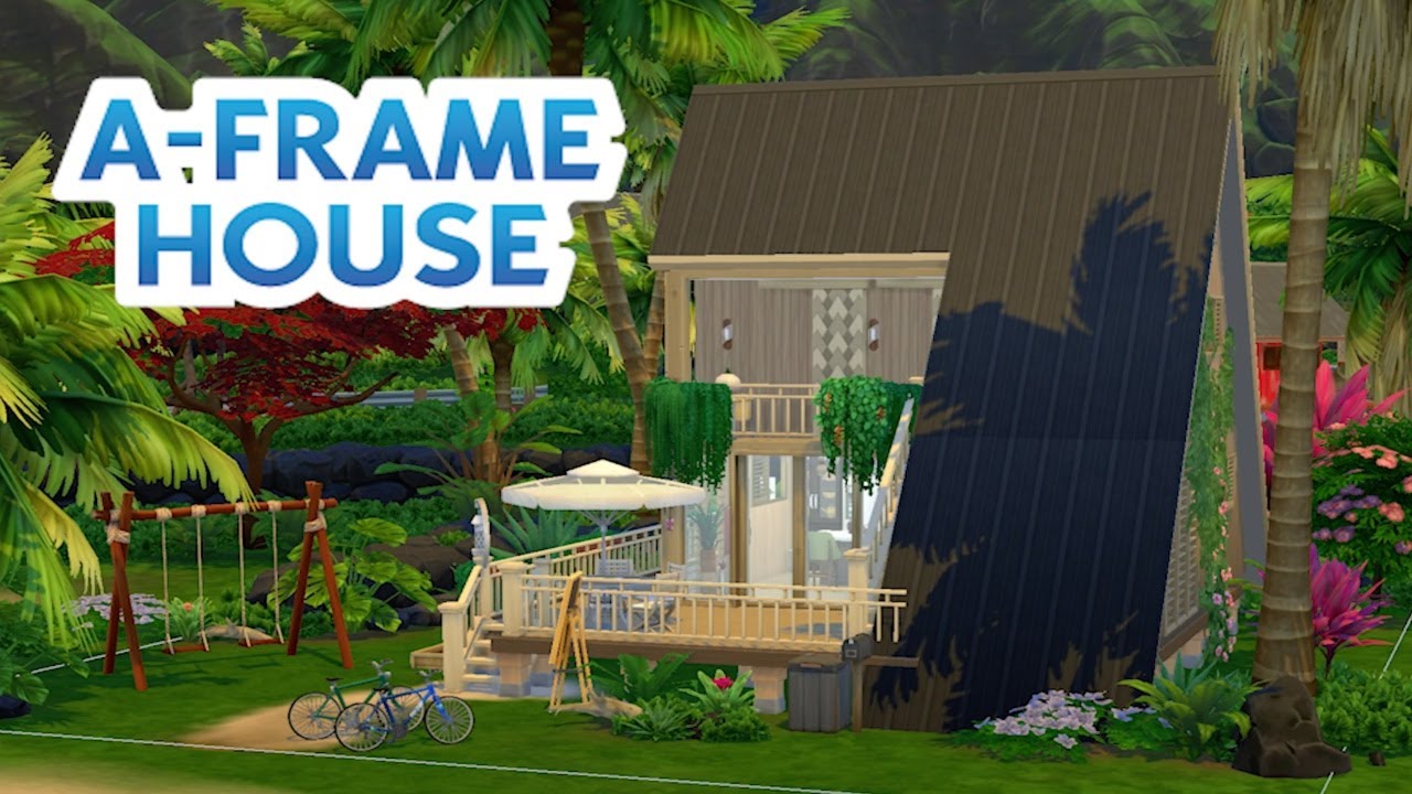 A Frame House | The Sims 4 | Speedbuild | NO CC - YouTube