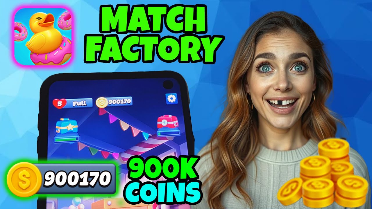Match Factory Hack Get Unlimited Free Coins in Match Factory (Android & iOS) - YouTube