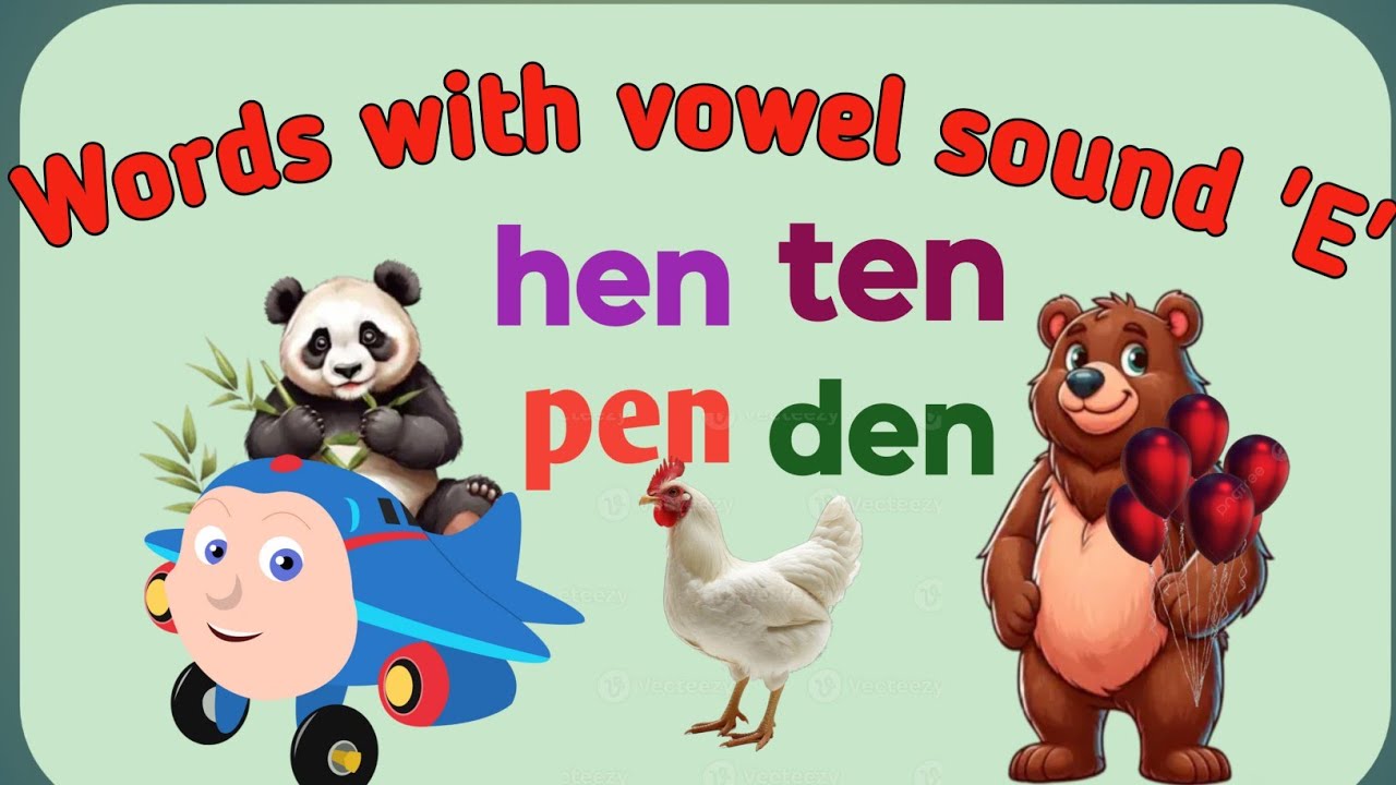 Write and Learn :@ E sounds words @ Vowel E words # Mastering Words ...