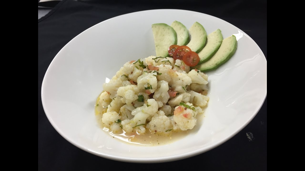 CEVICHE DE COLIFLOR / CAULIFLOWER CEVICHE - YouTube