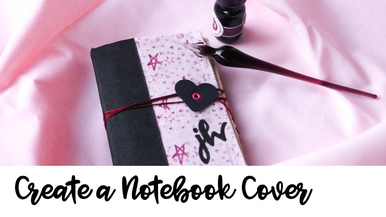 How to Make a Notebook Cover with Fabric - YouTube