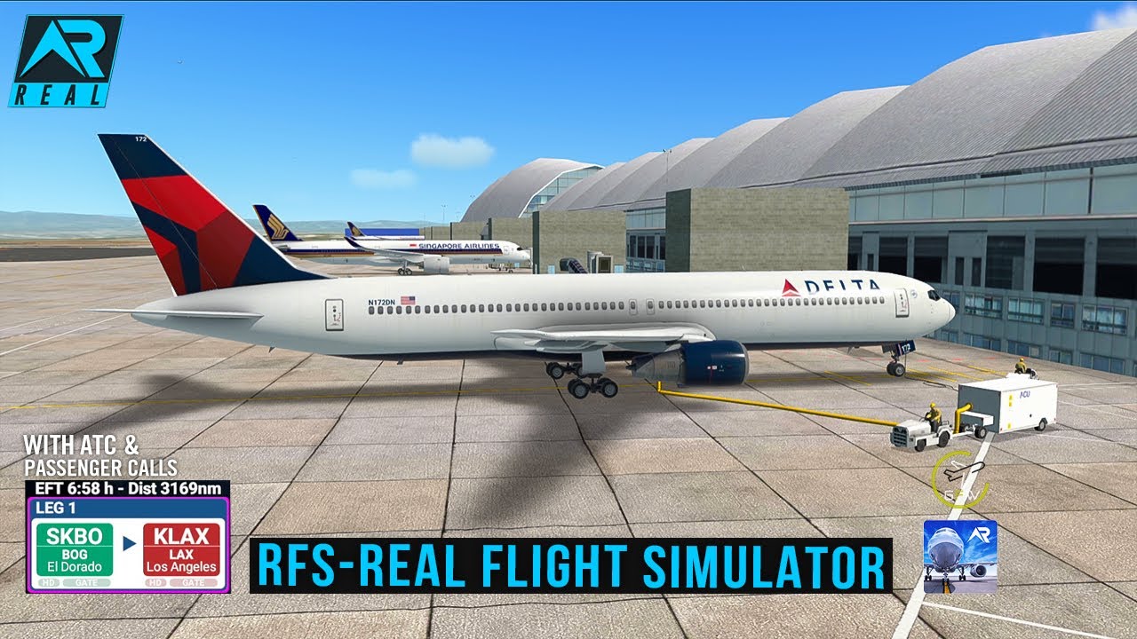RFS - Real Flight Simulator- Bogota to Los Angeles |Full Flight||B 767 ...