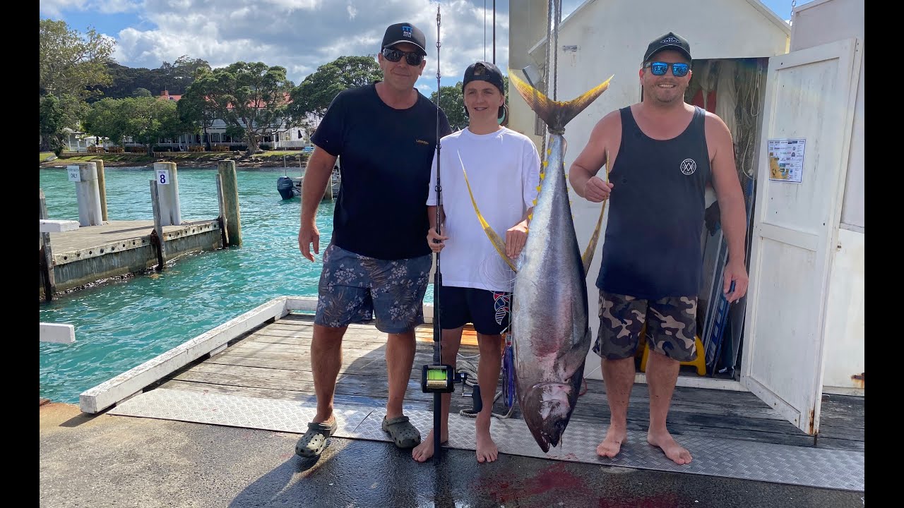 Game fishing NZ - Yellowfin Tuna for Brax on board "Sounds Fishy" with ...