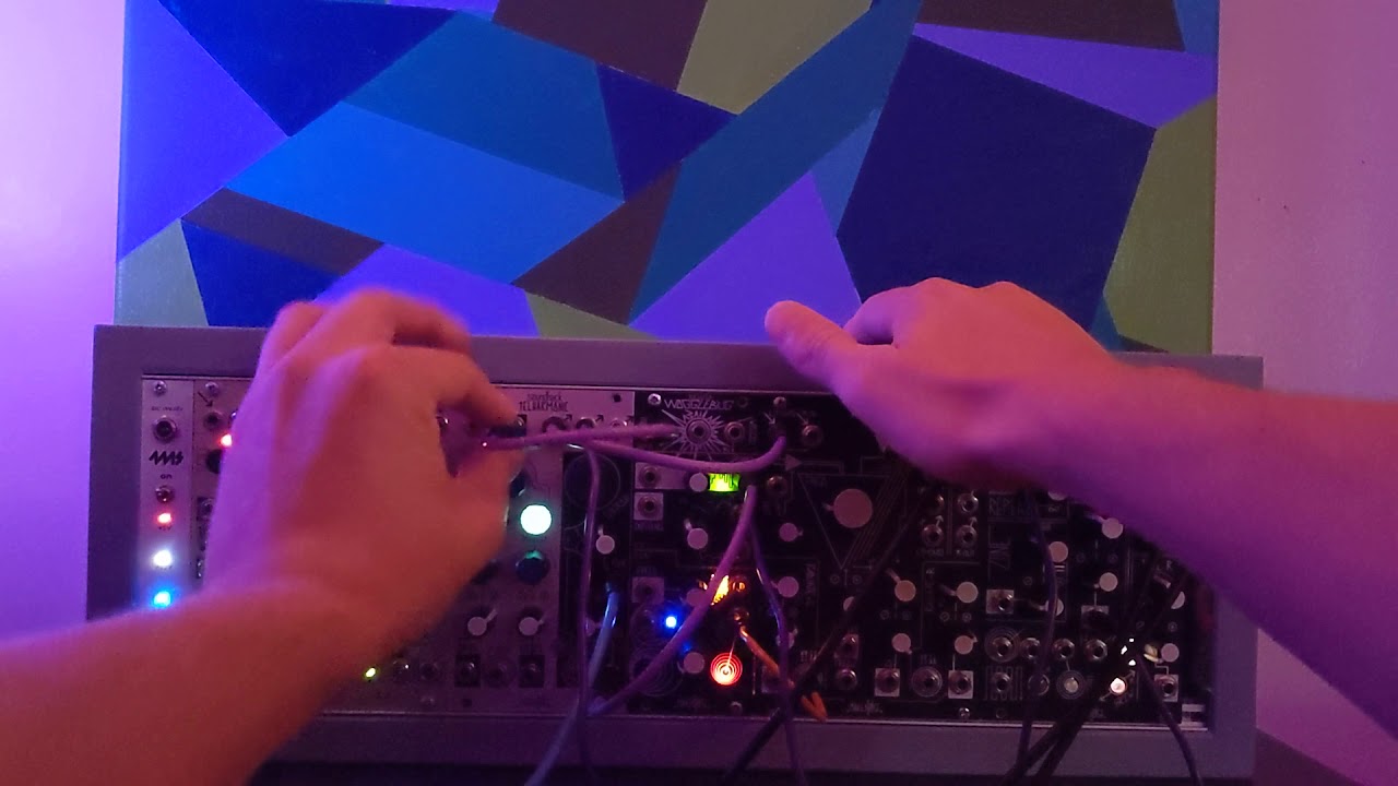 Make Noise "Solar Wind Chimes" patch - Telharmonic Mimeophon QPAS ...