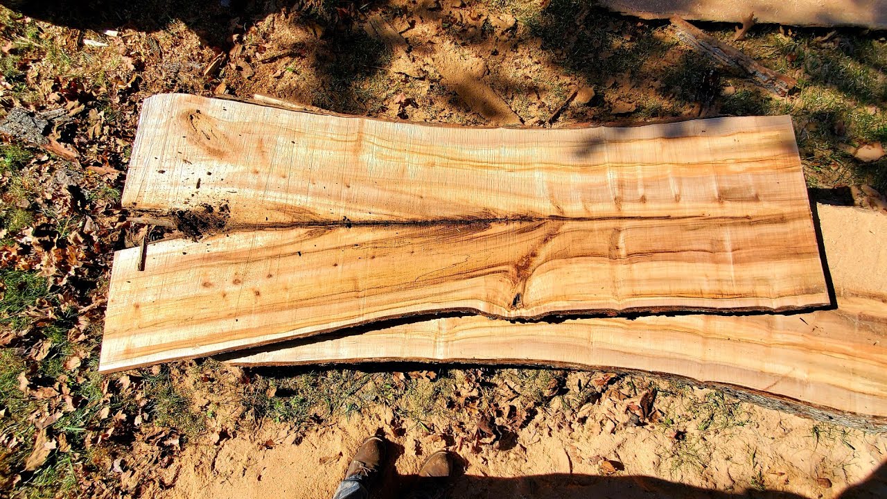 Crazy beautiful Maple slabs with a Stihl 661 and Granberg Alaskan mill ...