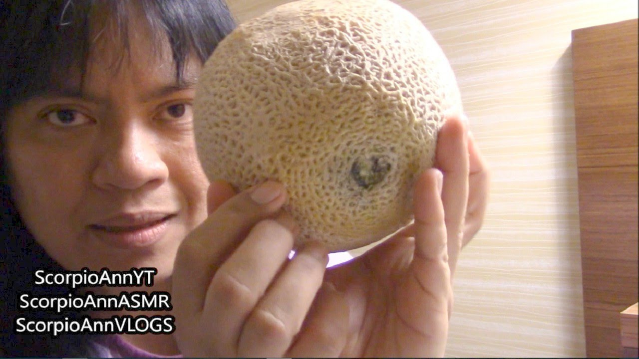 ASMR Eating Very Ripe Cantalope Lifehack BF USA Michael Soothing ASMR ...