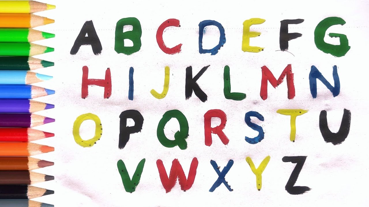 Alphabets | abc | a for apple | b for ball | abcde | kids abc part -3 ...