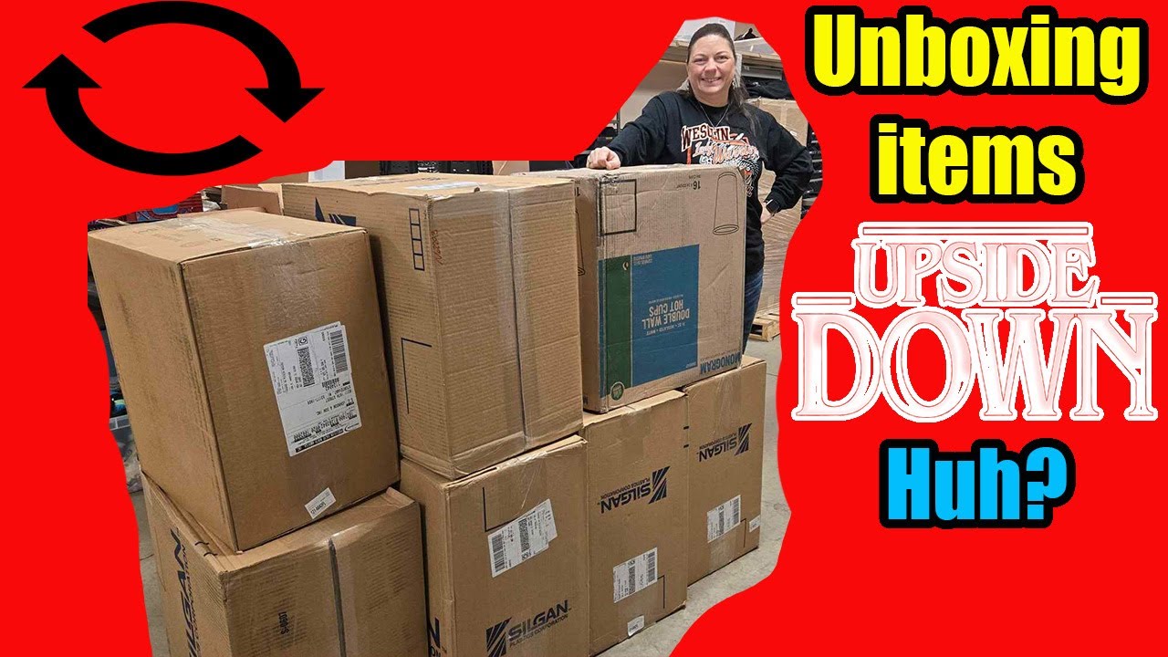 Unboxing items upside down! Why did I do that and What did we get ...