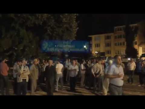 PAZARYERİ İLÇESİNDE DARBEYE TEPKİ