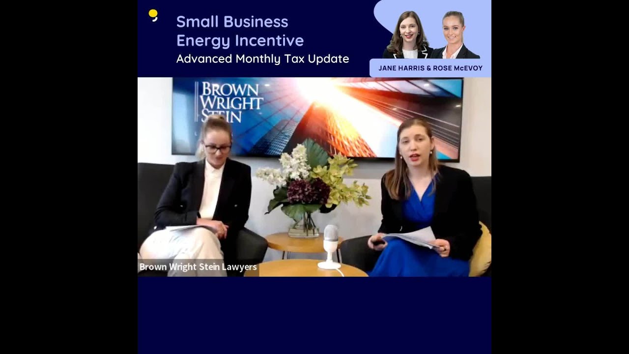 Small Business Energy Incentive - YouTube