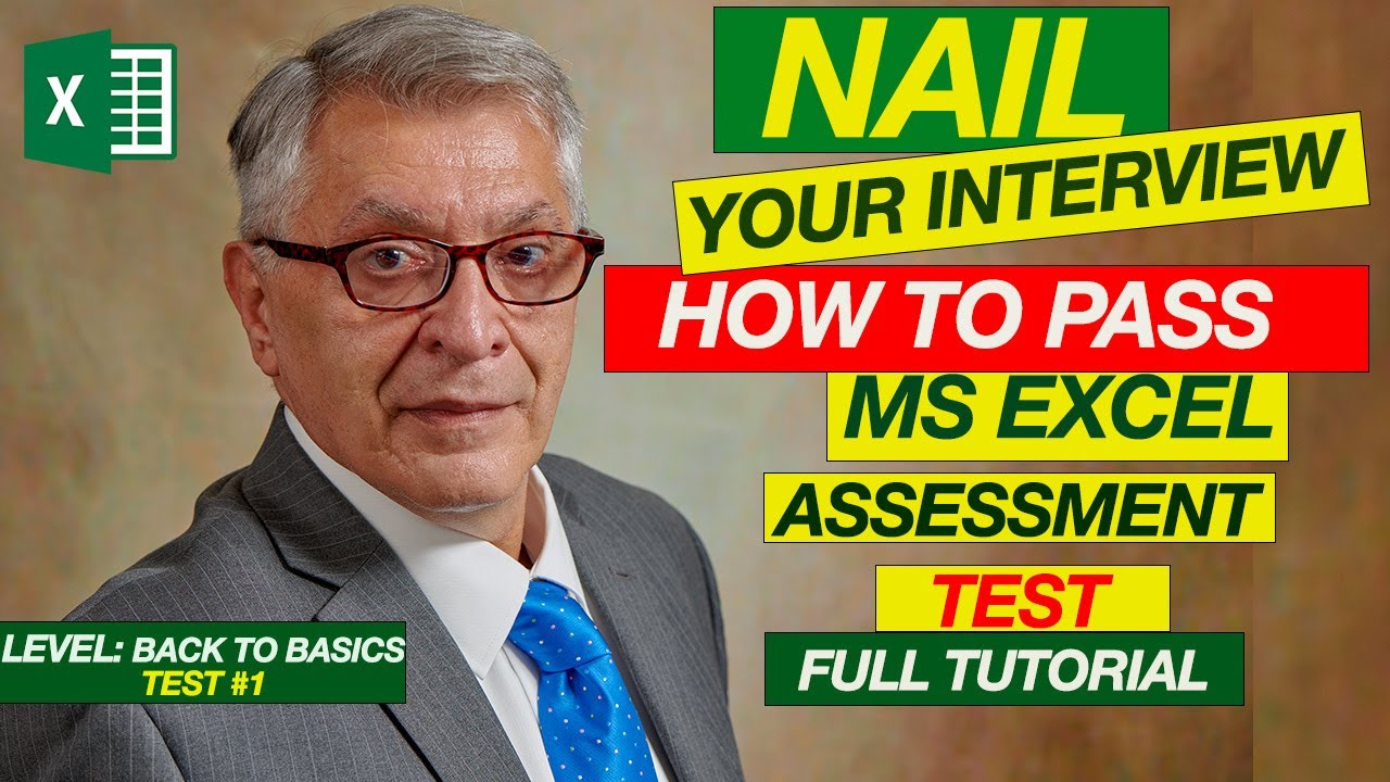 How To Pass Excel Assessment Test No 1 for Interview LEVEL BACK TO how-to-pass-excel-assessment-test-no-1-for-interview-level-back-to