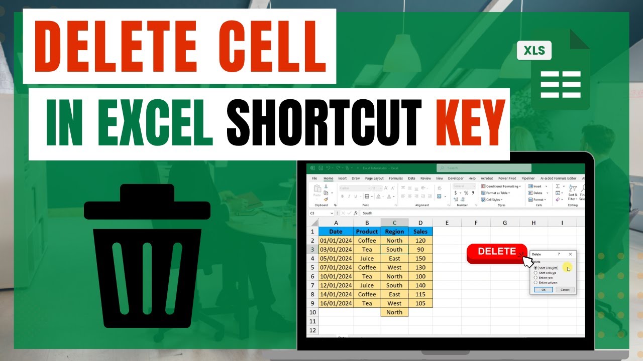 How To Delete Cell In Excel Shortcut Key #excelshortcuts #exceltutorial ...