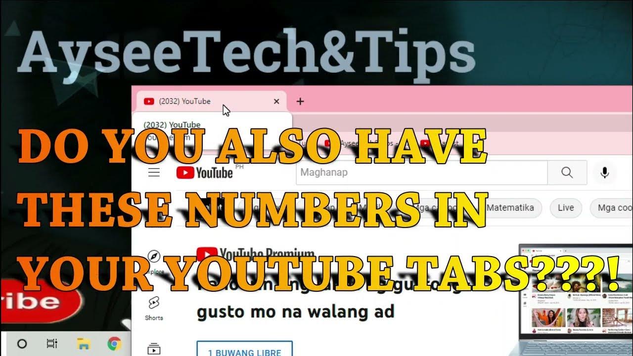 How To Get Rid of The Number On The YouTube Tab ll Remove the number on ...