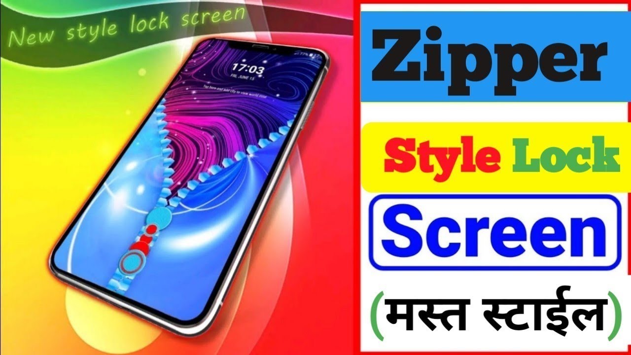 Zipper Lockscreen app 2020 || zip style lock screen app - YouTube