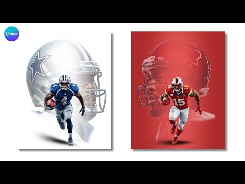 Create Epic NFL Poster Tutorial – Canva AI + Photo Editing for Football ...