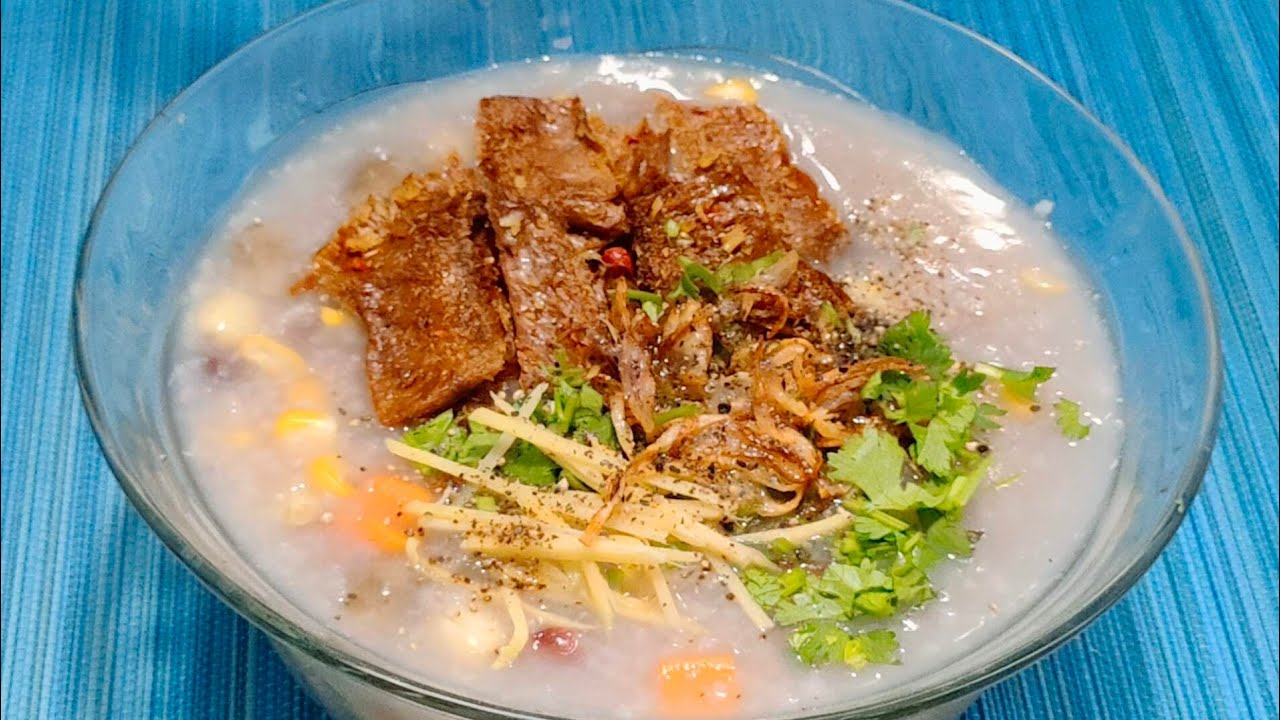 Món chay ngon |Bí quyết nấu cháo bò cho người ăn chay/vegan food|Tomu ...