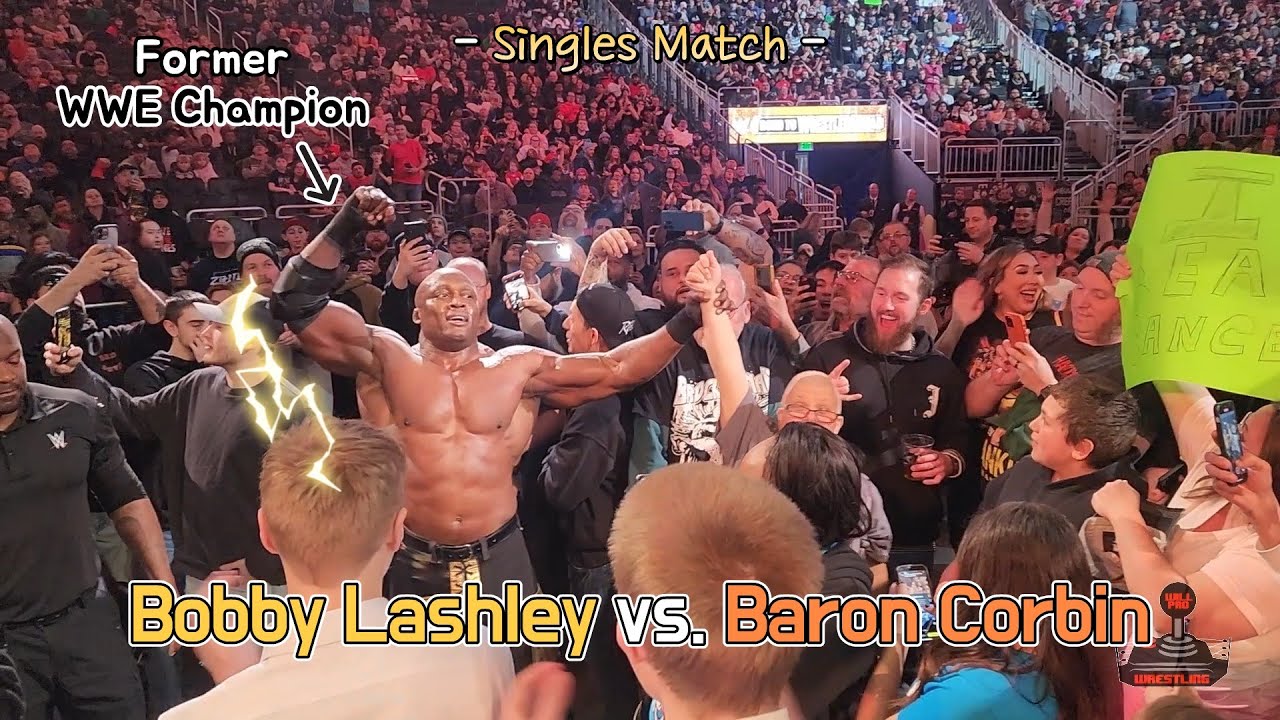 Bobby Lashley Spears Baron Corbin at WWE Live Road to WrestleMania ...