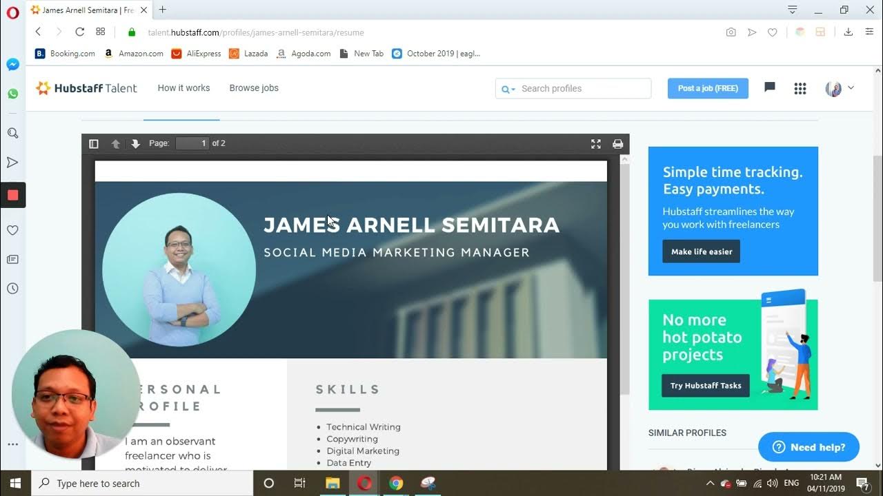 How to Create a Freelancer Profile Hubstaff Talent - YouTube