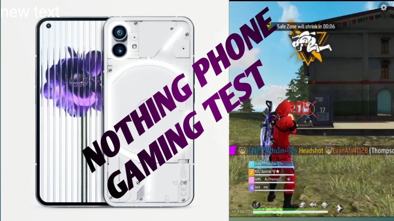 GARENA FF/// NOTHING PHONE 1 GAMING TEST//// HANDCAM GAMEPLAY//// - YouTube