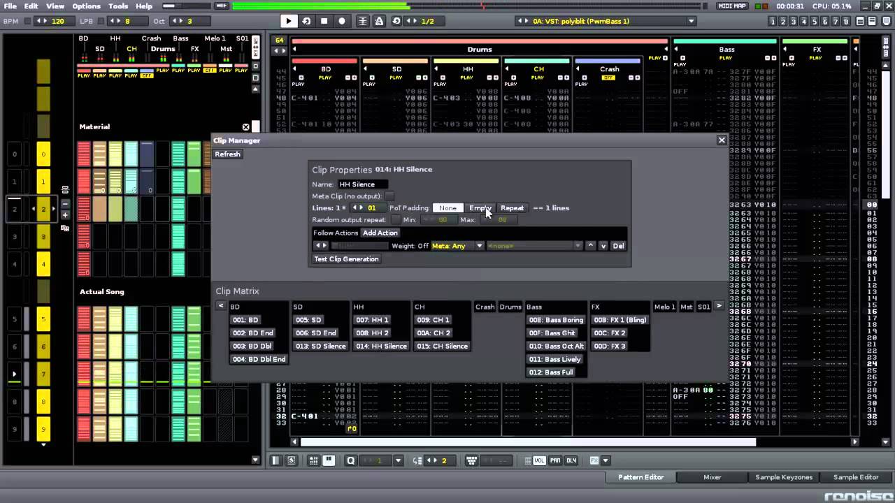 Renoise Tool: Clip Arranger Demo Part 3 - YouTube