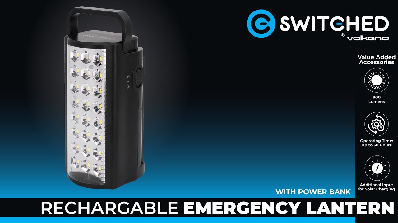 Rechargeable Emergency Lantern with Portable Power Bank | SWITCHED By ...