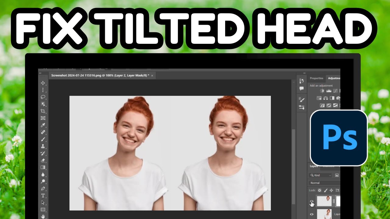 How To Fix Tilted Head In Photoshop (Photoshop Tutorial) - YouTube