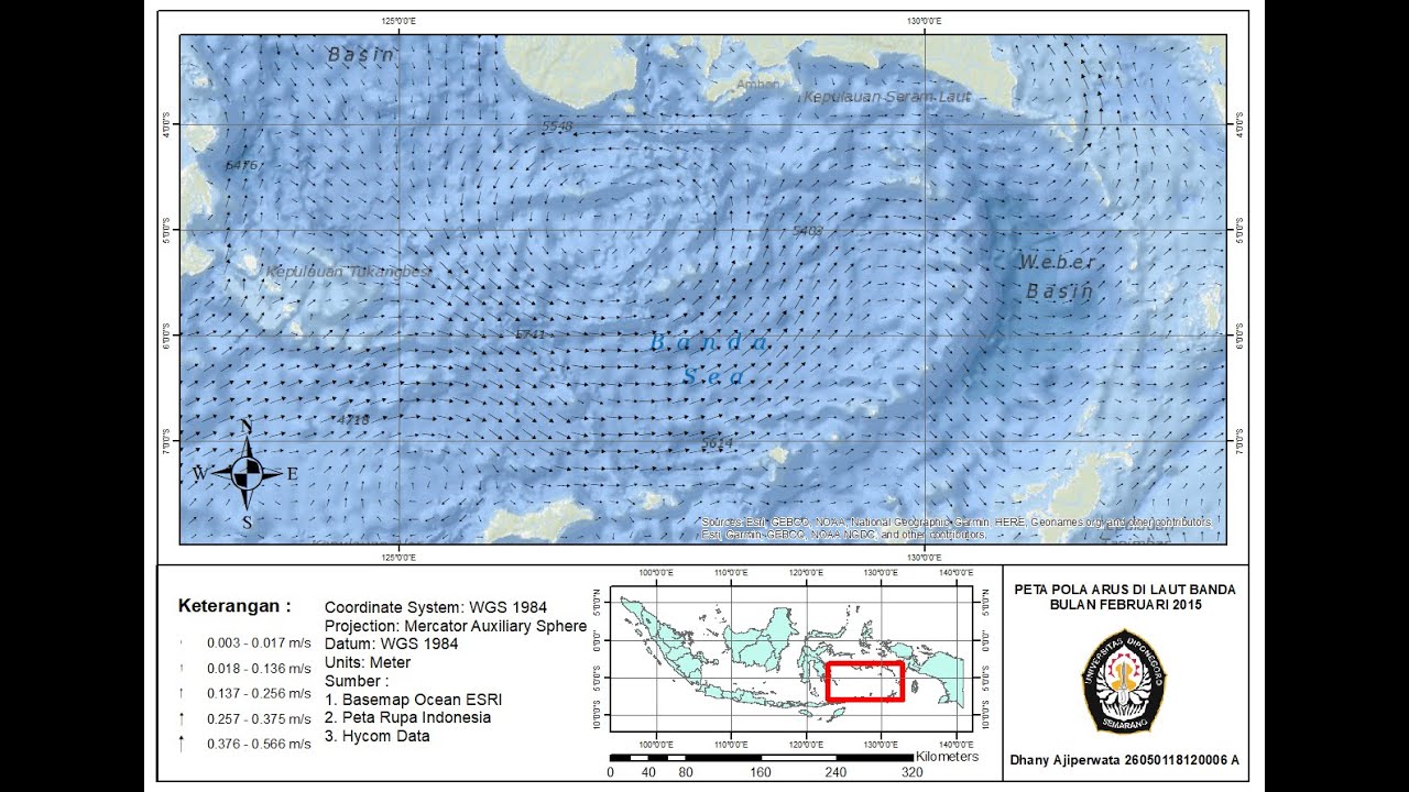 Peta Pola Arus Menggunakan ArcGIS PART 1 - YouTube