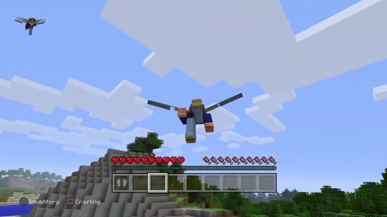Minecraft gliding practice - YouTube