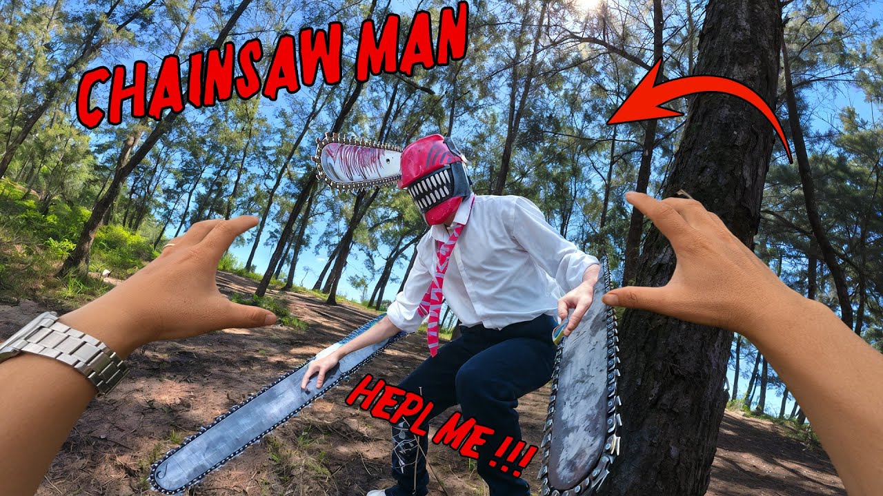 CHAINSAW MAN in REAL LIFE ESCAPING l Horror Parkour POV Chase - YouTube