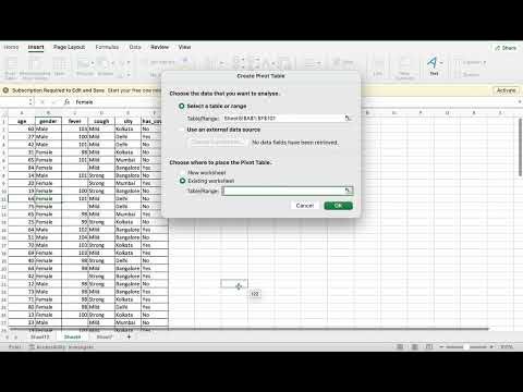 Free excel classes I Pivot table in excel I Class 5 - YouTube